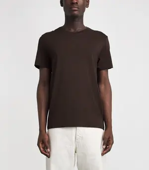 Paige Pima Cotton Sorden T-shirt - Brown