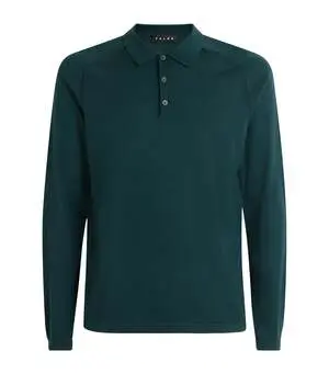Falke Ultrafine Merino Wool Polo Shirt - Green