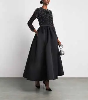 Huishan Zhang Embellished Eloise Midi Dress