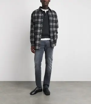 JACOB COHЁN Pony Hair-patch Nick Slim Jeans