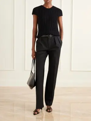 JIL SANDER Ribbed Wool Blouse