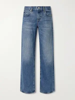 FRAME The Saturday Low-rise Straight-leg Jeans - Blue