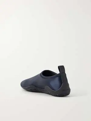 JIL SANDER Elbe Rubber-trimmed Satin Flats