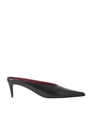Magda Butrym Leather Mules - Black