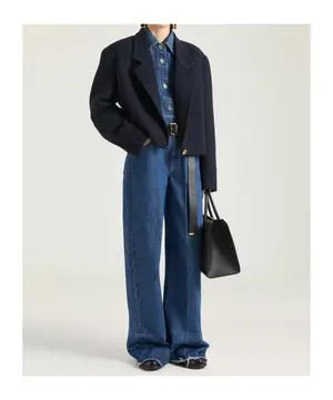 Givenchy Cropped Coat In Double Face Wool And Cashmere