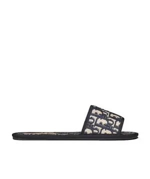 Dior Chez Moi Embroidered Sandals - Black