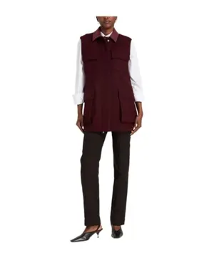 Max Mara Solidcolor Sleeveless Waistcoat