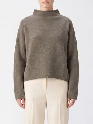 LISA YANG Pure Cashmere Funnel Neck Jumper With Dropped Shoulders