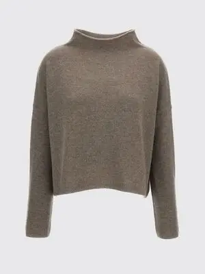 LISA YANG Pure Cashmere Funnel Neck Jumper With Dropped Shoulders