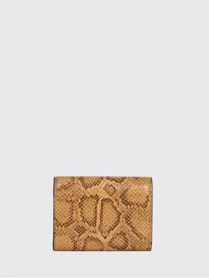 COCCINELLE Zip-around Leather Wallet With An All-over Python Print - Honey
