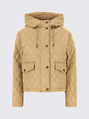 Burberry Quilted Nylon Hooded Short Puffer Jacket With Patch Pockets