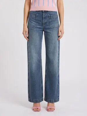 A.p.c. Victoria High-waisted Wide-leg Cotton Denim Jeans