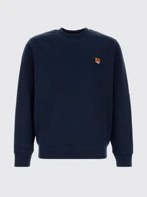 Maison Kitsuné Cotton Crewneck Sweatshirt - Navy