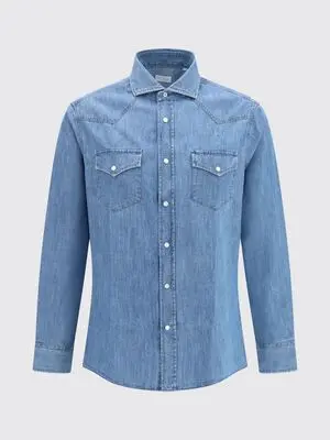 Brunello Cucinelli Casual Cotton Shirt With A French Collar
