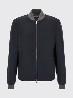Brunello Cucinelli Pure Cashmere Bomber Jacket - Blue