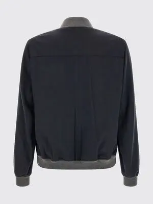 Brunello Cucinelli Pure Cashmere Bomber Jacket - Blue