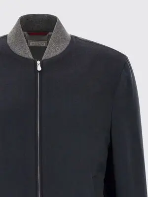 Brunello Cucinelli Pure Cashmere Bomber Jacket - Blue