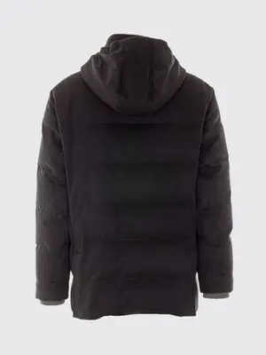 Brunello Cucinelli Padded Wool Parka With Detachable Hood - Black
