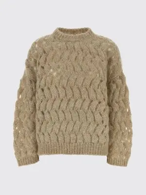 Brunello Cucinelli Open-knit Sequin Embellished Crewneck Jumper