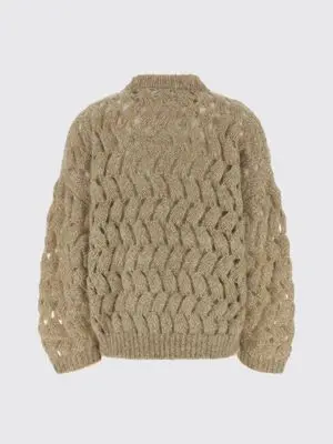 Brunello Cucinelli Open-knit Sequin Embellished Crewneck Jumper