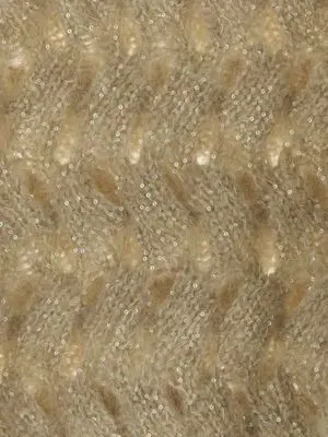 Brunello Cucinelli Open-knit Sequin Embellished Crewneck Jumper