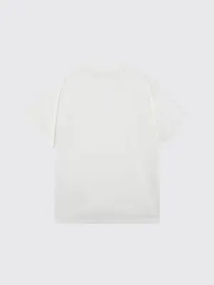 MAISON MARGIELA Crewneck Cotton T-shirt With Numeric Logo Print - Beige