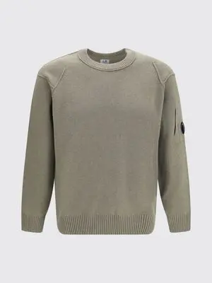 C.P. COMPANY Collared Long Sleeve Sweater - Beige