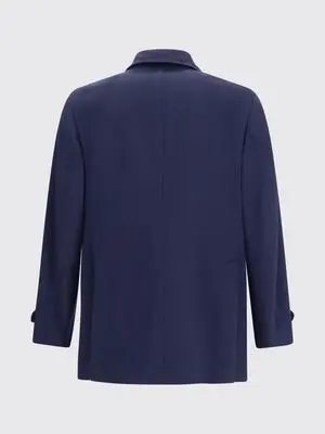 Brunello Cucinelli Double-breasted Caban Coat In Pure Merino Wool With Lapels