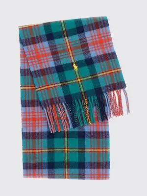 Polo Ralph Lauren Tartan Plaid Wool Scarf - Blue