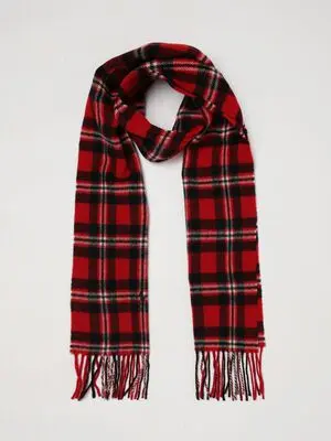 Polo Ralph Lauren Tartan Plaid Wool Scarf - Red