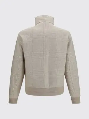 Brunello Cucinelli Prince Of Wales Check Cashmere Bomber Jacket