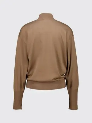 COURREGES Merino Wool Cut-out Turtleneck Jumper - Beige