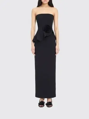 ROTATE BY BIRGER CHRISTENSEN Off-the-shoulder Crêpe Sheath Gown With Flower Detail