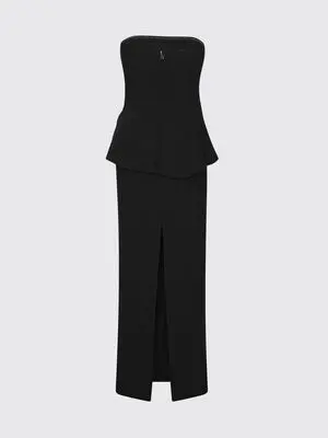 ROTATE BY BIRGER CHRISTENSEN Off-the-shoulder Crêpe Sheath Gown With Flower Detail