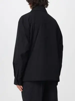 AMI Paris Relaxed Fit Shirt Jacket In A Cotton Blend With Dropped Shoulders