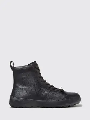 Camper Peu Serra Outdoor Boots In Calfskin With Vibram Rubber Sole - Black
