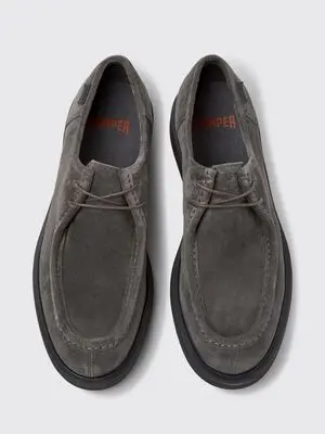 Camper Norman Suede Derby Shoes With Xl Extralight® Sole