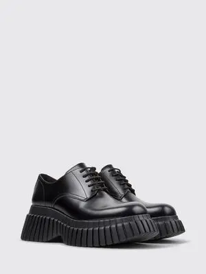 Camper Brushed Leather Derby Shoes With Block Heel And Xl Extralight® Sole