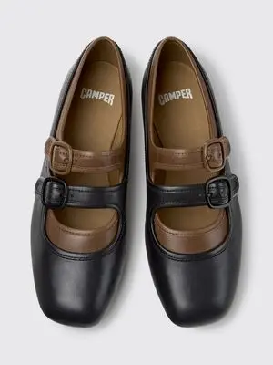Camper Casi Myra Bi Mary Jane Flats With Double Strap