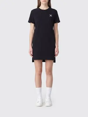 Kenzo Cotton T-shirt Mini Dress With Sequins And Asymmetrical Hem