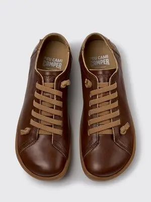 Camper Peu Calfskin Slip-on Sneakers With Elasticated Laces