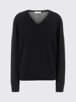 THE ROW V-neck Pure Cashmere Jumper With Long Sleeves