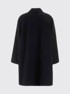 THE ROW Knee-length Wool Blend Coat With Belt And Dropped Shoulders