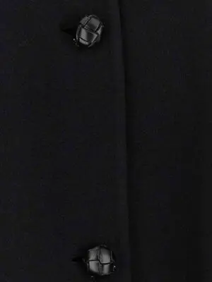 THE ROW Knee-length Wool Blend Coat With Belt And Dropped Shoulders