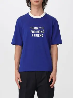 AMI Paris Cotton T-shirt With Slogan And Embroidered Logo