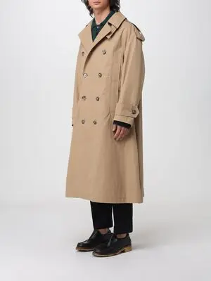 AMI Paris Relaxed Fit Double-breasted Cotton Trench Coat