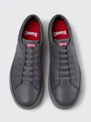 Camper Peu Touring Slip-on Sneakers In Calfskin Leather With Elastic Laces