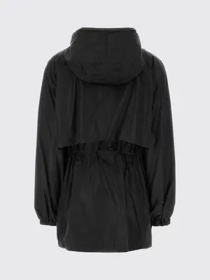 Burberry Cropped Hooded Nylon Windbreaker Jacket With Zip Fastening