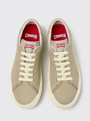 Camper Peu Touring Slip-on Sneakers In Calfskin Leather With Elastic Laces