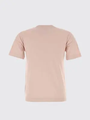 Burberry Crewneck Cotton T-shirt With Contrasting Ekd Logo - Pink